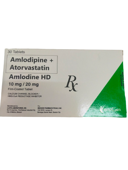 Amlodine HD (Amlodipine + Atorvastatin) – The House Of Goodies