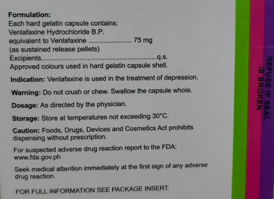 MaXine ( Venlafaxine Hydrochloride ) – The House Of Goodies